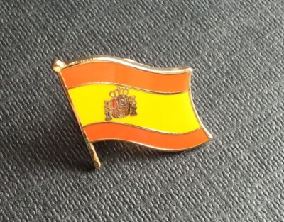 Beautiful Metal Distinctive Spanish Flag Pin | eBay
