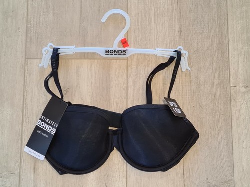 Intimately Bonds Soft & Light Demi Tee Bra YXYPY Size 10 12 B C E Black ...