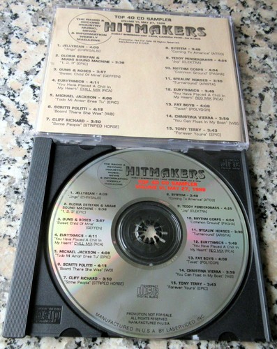 HITMAKERS TOP 40 Promo CD 6 RARE DJ CD 1988 Michael Jackson Guns N ...