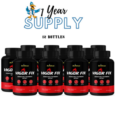 Vigor Fix- Bodybuilding & Men's Health Support- 12 Bottles- 1080 ...