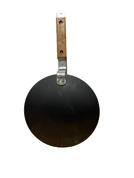 Iron Tawa Tava Crepe Pancake Pan Chapati Roti Wooden Handle Heavy Duty ...