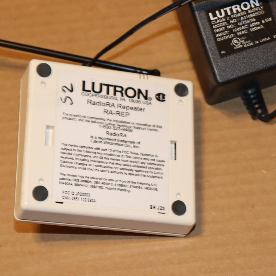 One Lutron Dimmer Radio RA RA-REP RadioRA Repeater with Power Source ...