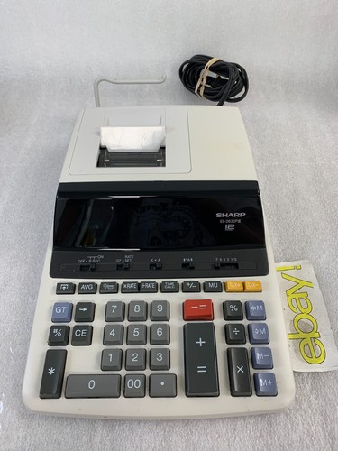 Sharp EL-2630P III Printing Calculator 12 Digit Adding/Tax Machine FREE ...