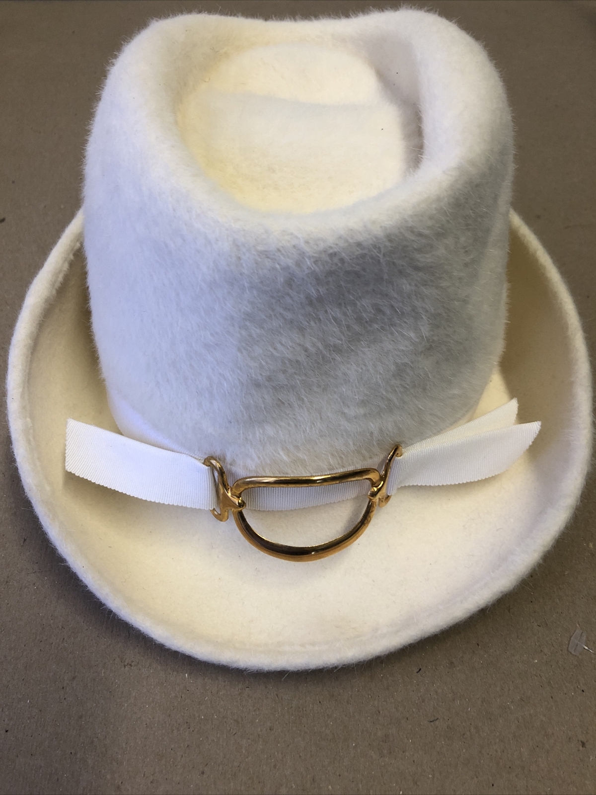 Vintage Cream/Ivory Styled by Coralie Fedora Hat West… - Gem