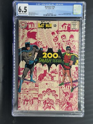Batman #200 1968 DC Comics CGC 6.5 Robin Scarecrow app | eBay