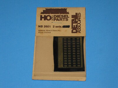 Detail Associates HO #NB-2601, Number Board Stencils | eBay