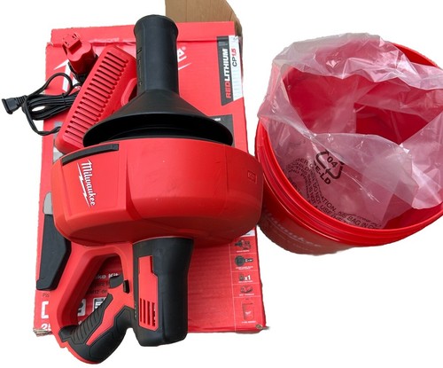 Milwaukee 2571-21 M12 Drain Snake Cleaning Machine Kit with 5/16"X25 ...