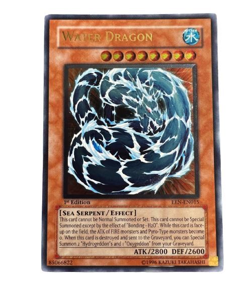 Yugioh Water Dragon Card EEN-EN015 Super Rare 1st Edition Holocard NM ...