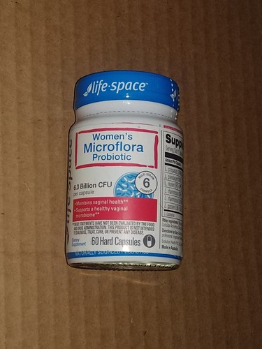 Life-Space Women's Microflora Probiotic 60 Vege Caps 6.3 Billion CFU ...