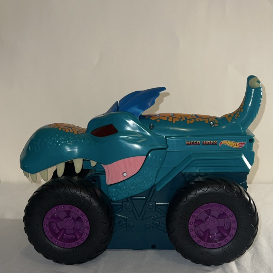 Hot Wheels Mega Wrex Monster Truck Blue Purple Black Yellow Red Pink ...