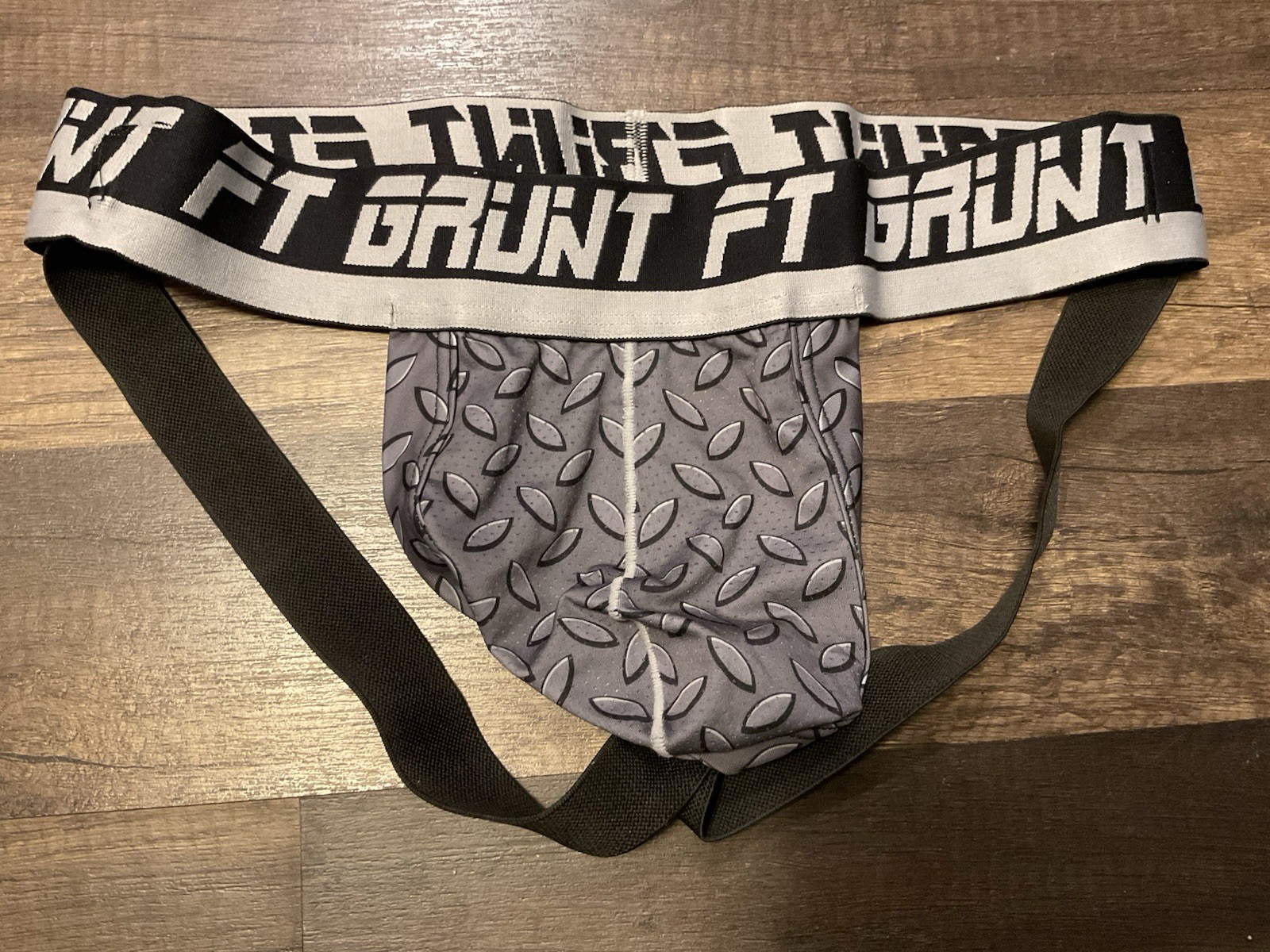 Fort Troff Ft Grunt Diamond Plate Silver Jockstrap, Size Medium | eBay