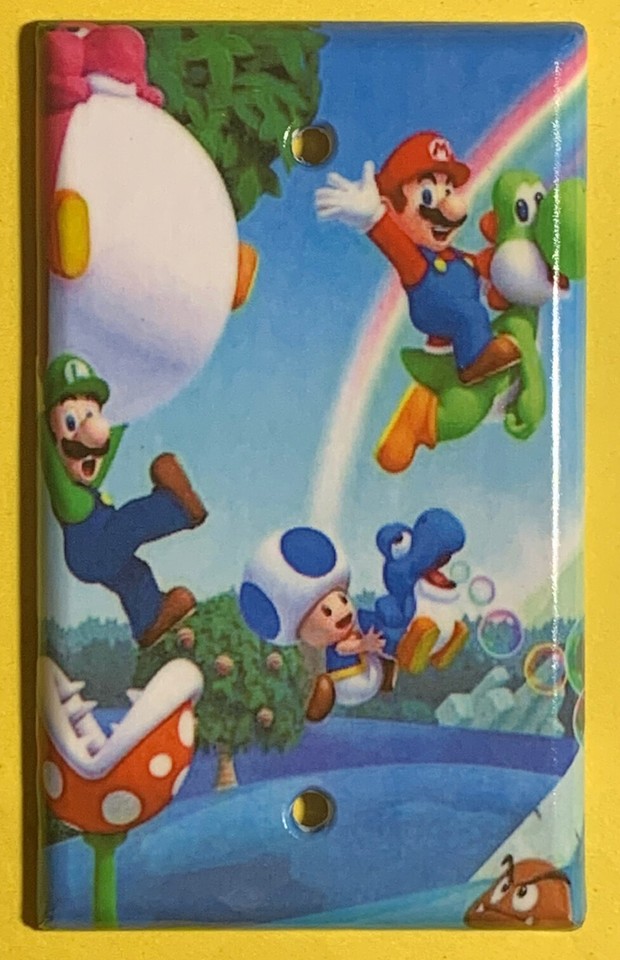Super Mario Bro Light Switch Power Duplex Outlet Wall Plate Cover Home ...