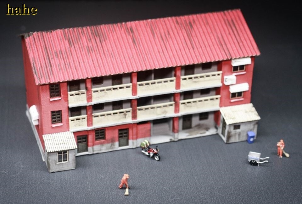 N Scale Old House Train Building Model Scene Railway Building Assembly ...