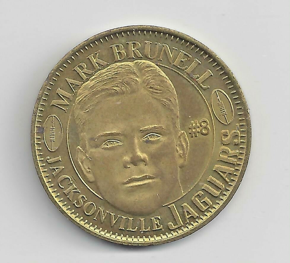 Mark Brunell 1998 Pinnacle NFL Quarterback Club Coin Jaguars | eBay
