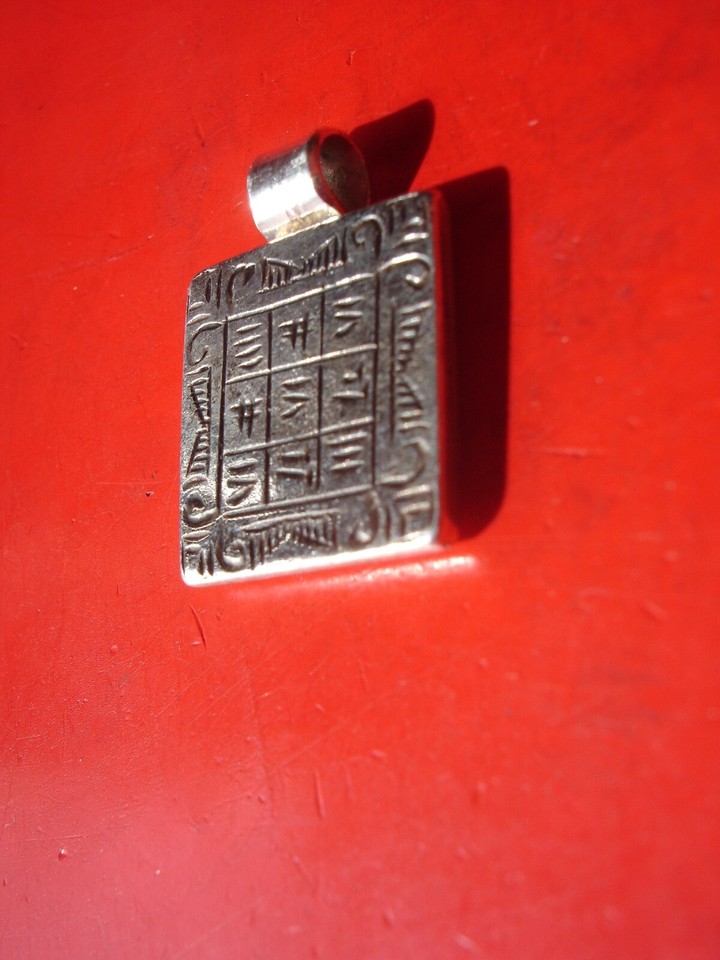 Niger Tuareg SILVER hand engraved pendant with Tifinagh Amazigh ...
