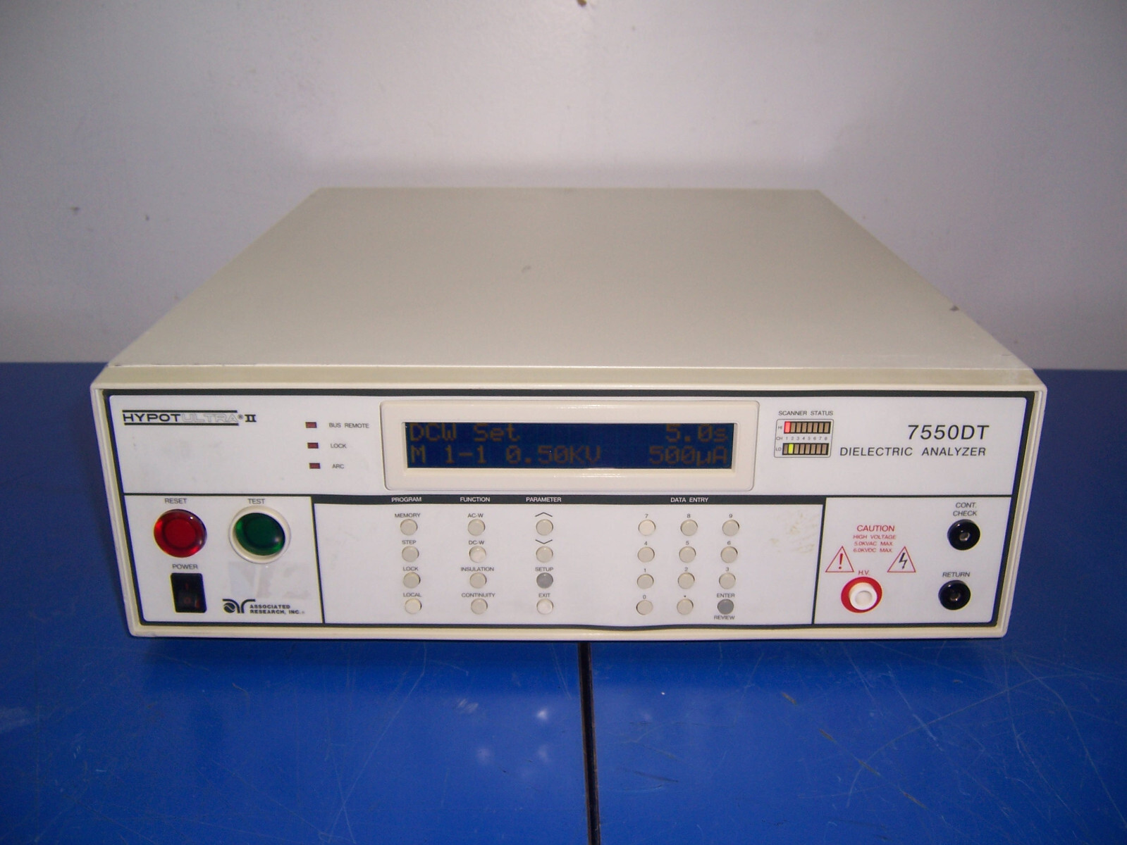 13904 Associated Research inc. 7550DT Hypot Ultra II Dielectric ...