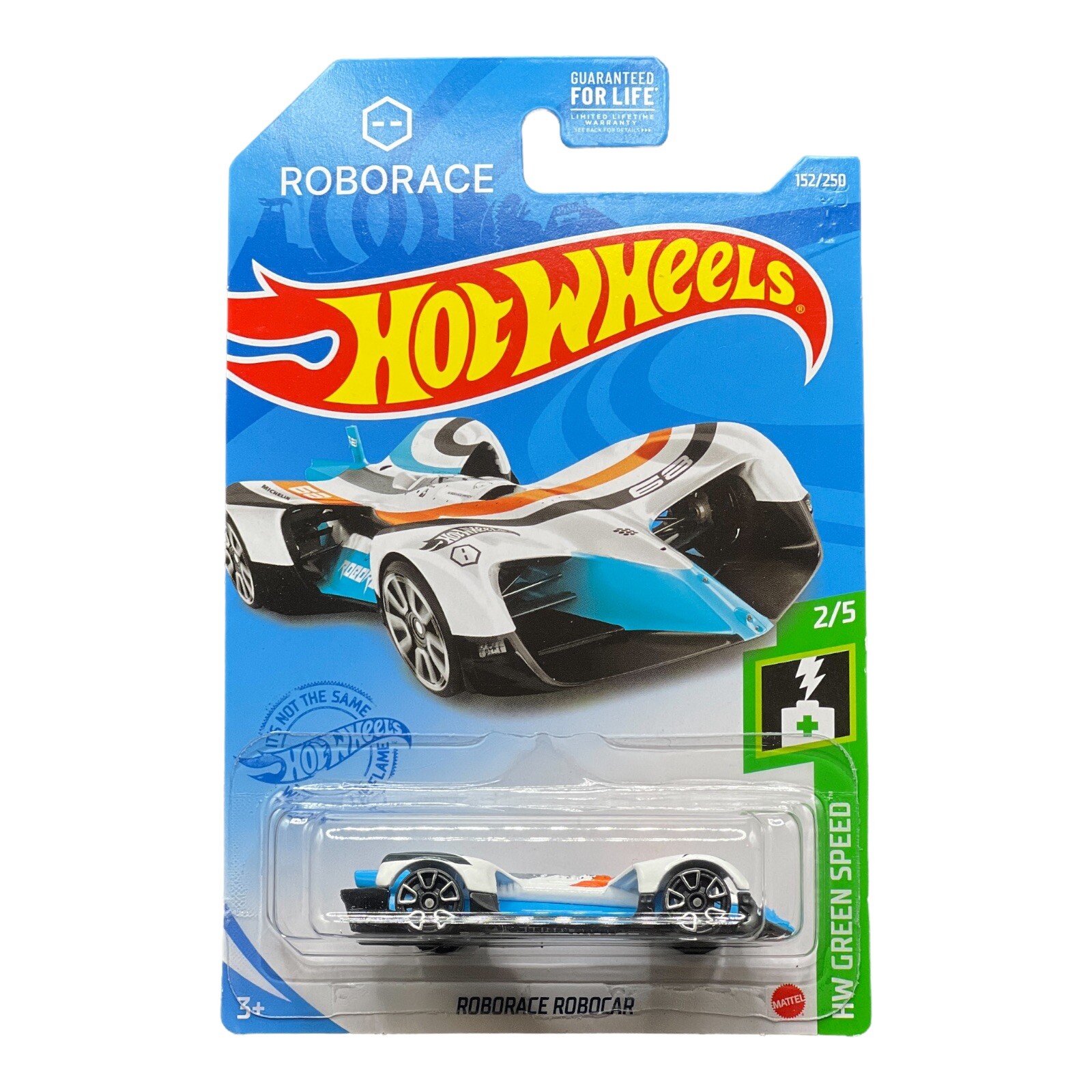 Hot Wheels: Roborace Robocar (White) HW Green Speed 2/5 No. 152/250 ...