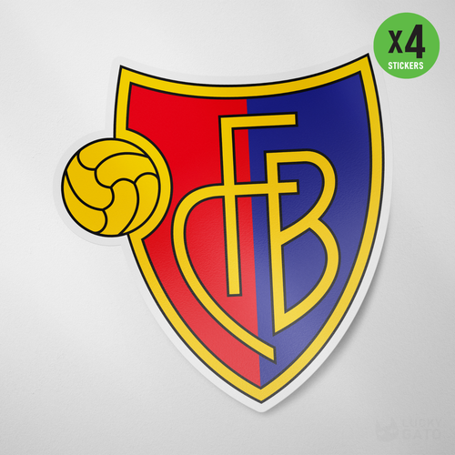 FC Basel 4 Pack Sticker Vinyl Decal Swiss Football FCB Zurich Super ...
