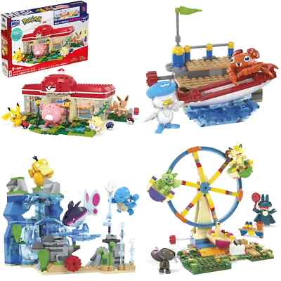 MEGA Pokémon Adventure World Block Set: Pikachu, Eevee, Quaxly ...