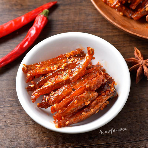 500g Spicy Dried Tiny Fishes Snacks Hot Little Fish Snack Chinese ...