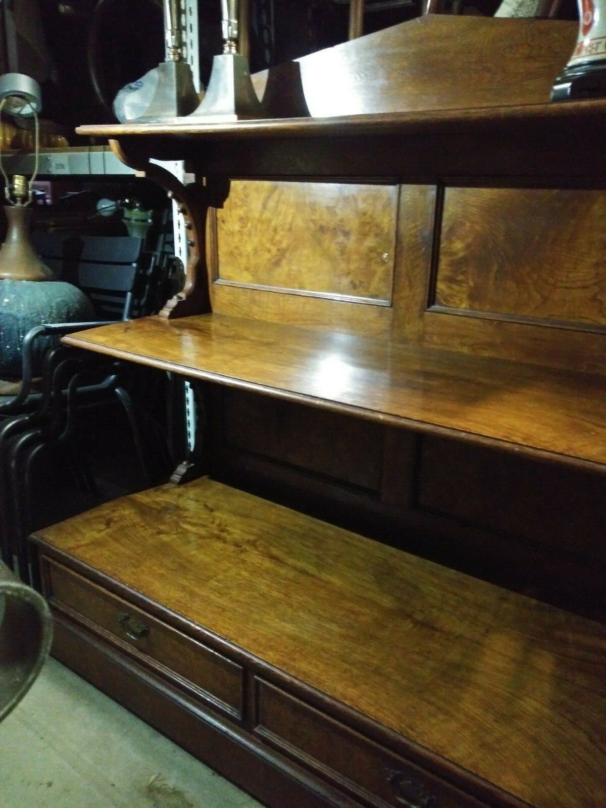 Antique General Store Wooden Display Cabinet | eBay