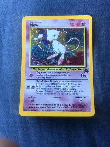 RARE Mew Promo Star Pokemon Card 1995 #151 - SHINY/HOLO | eBay