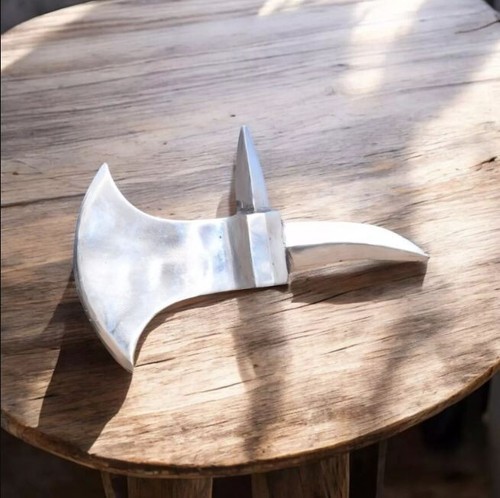 Collectible Hand Forged Carbon Steel Medieval War Hammer Axe Head ...