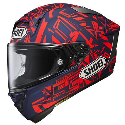 SHOEI X-FIFTEEN MARQUEZ DAZZLE MOTORCYCLE STREET FULL FACE HELMET SNELL ...