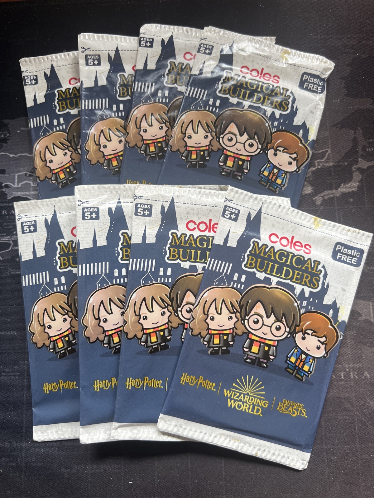 Coles Magical Builders Harry Potter Collectables 8 Packs BRAND NEW ...