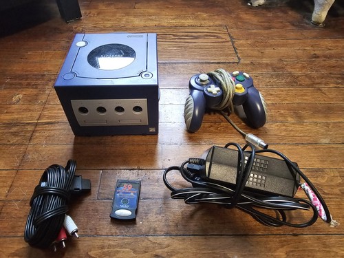 Nintendo GameCube DOL-001 Indigo Console w/ WildCatz Controller FREE ...
