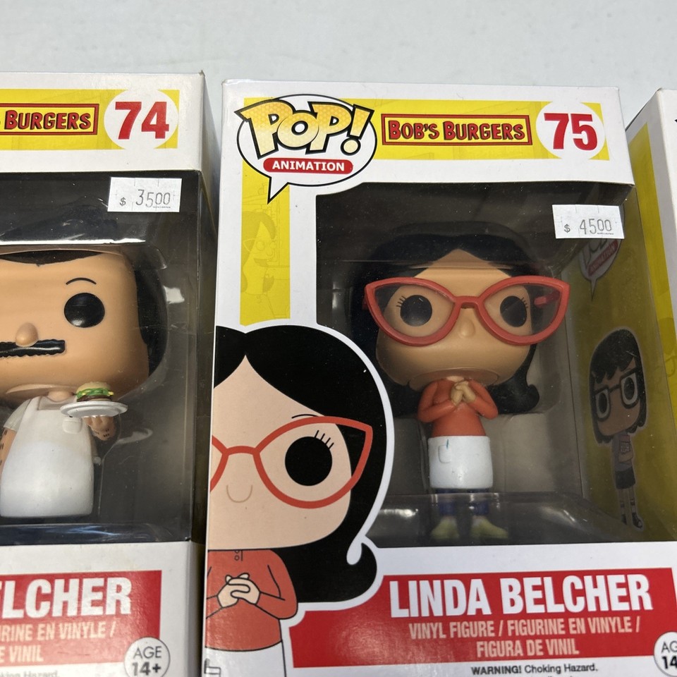 Bob's Burgers Funko Pops Set of 11- complete #74 #75 #76 #77 #78 And ...