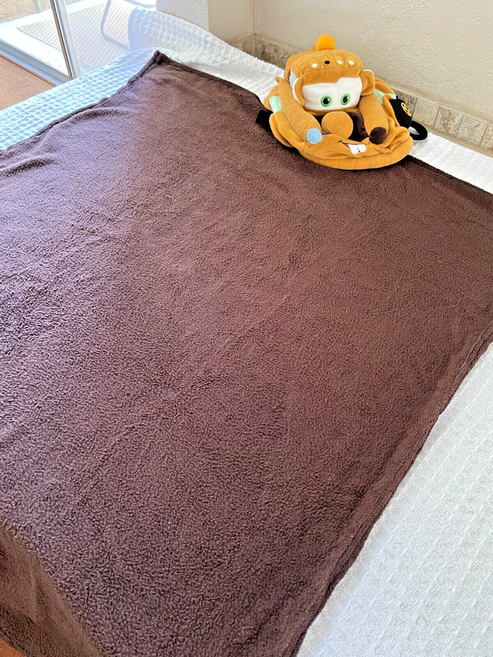 DISNEY PIXAR CARS TOW MATER TRUCK Stuffed Plush with Attached BLANKET ...