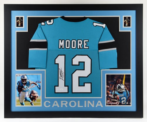 D.J. Moore Signed Carolina Panthers 35" x 43" Framed Jersey (JSA ...