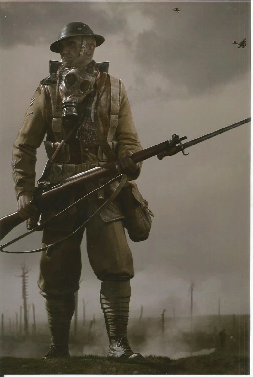 Gas Mask Soldier Art