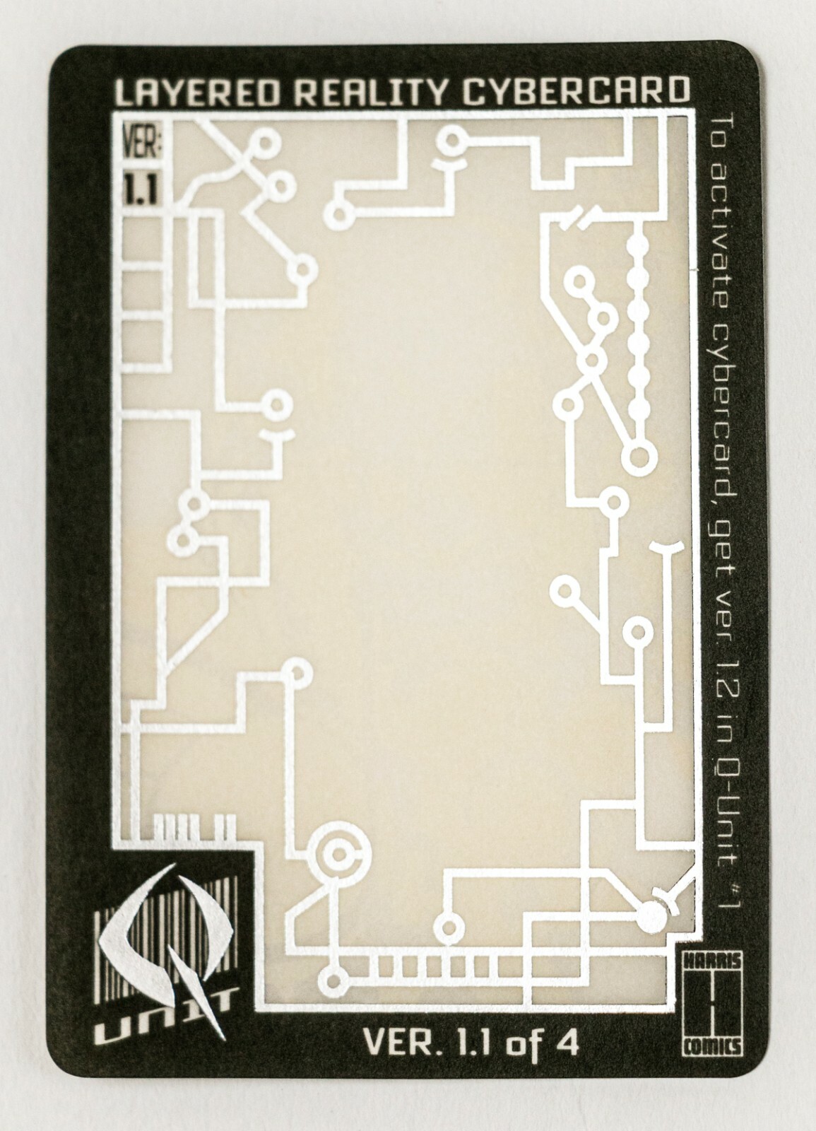 Q-Unit #1.1 of 4 Promo Card (1993 Harris/Wizard) Layered Reality ...