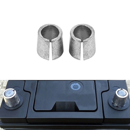 2Pcs Car Battery Terminal Post Sleeve Adapter Lead Positive & Negative ...