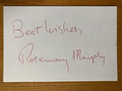 Rosemary Murphy actress 6x4 signed autographed card | eBay