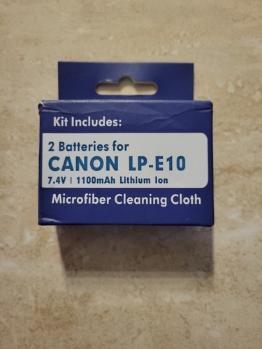 BM Premium, 2 Batteries for Canon LP-E10, 7.4V 1100mAH Lithium Ion, BM ...