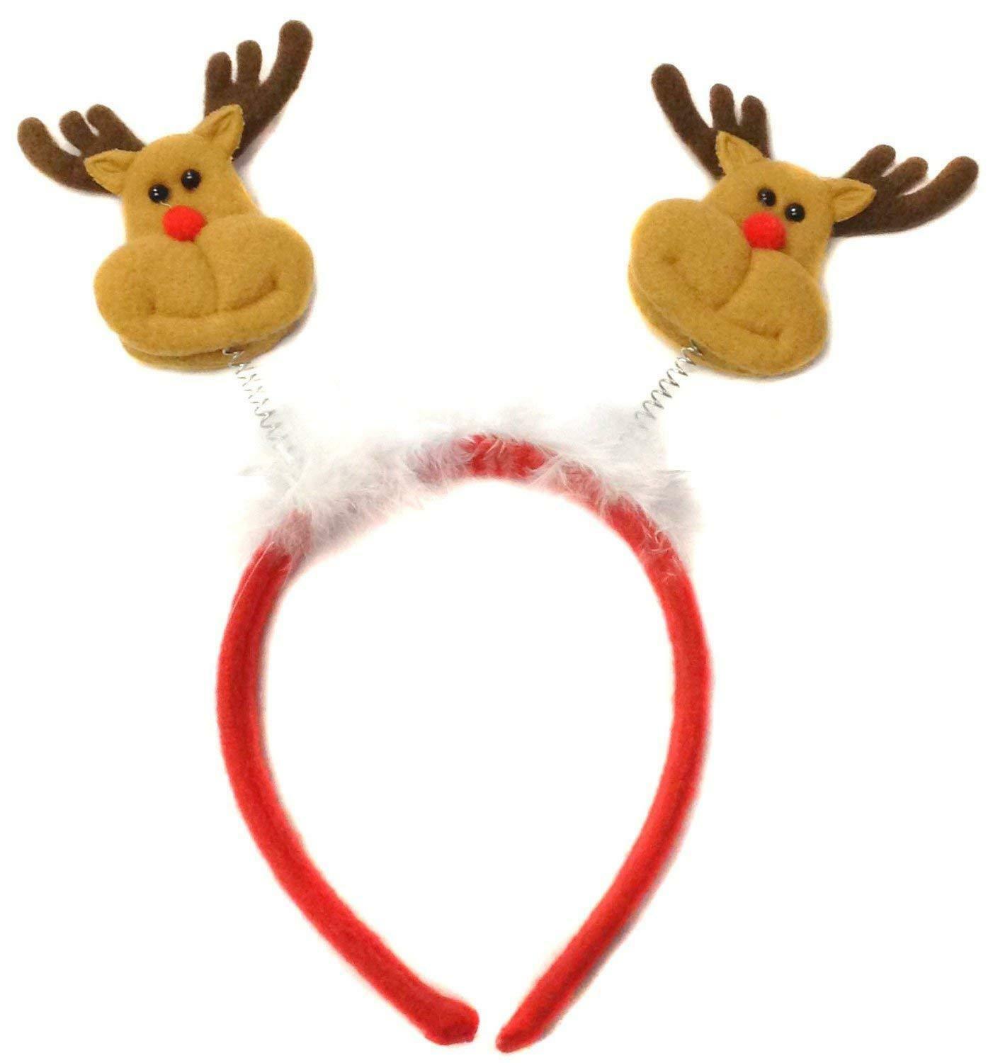 PACK OF 20 REINDEER HEAD BOPPERS CHRISTMAS FESTIVE HAIR ACCESSORIES ...