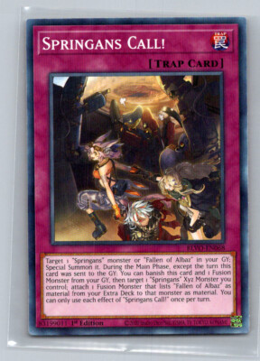 Springans Call! 2020 Yu-Gi-Oh! 1st Edition Blazing Vortex #BLVO-EN068 ...