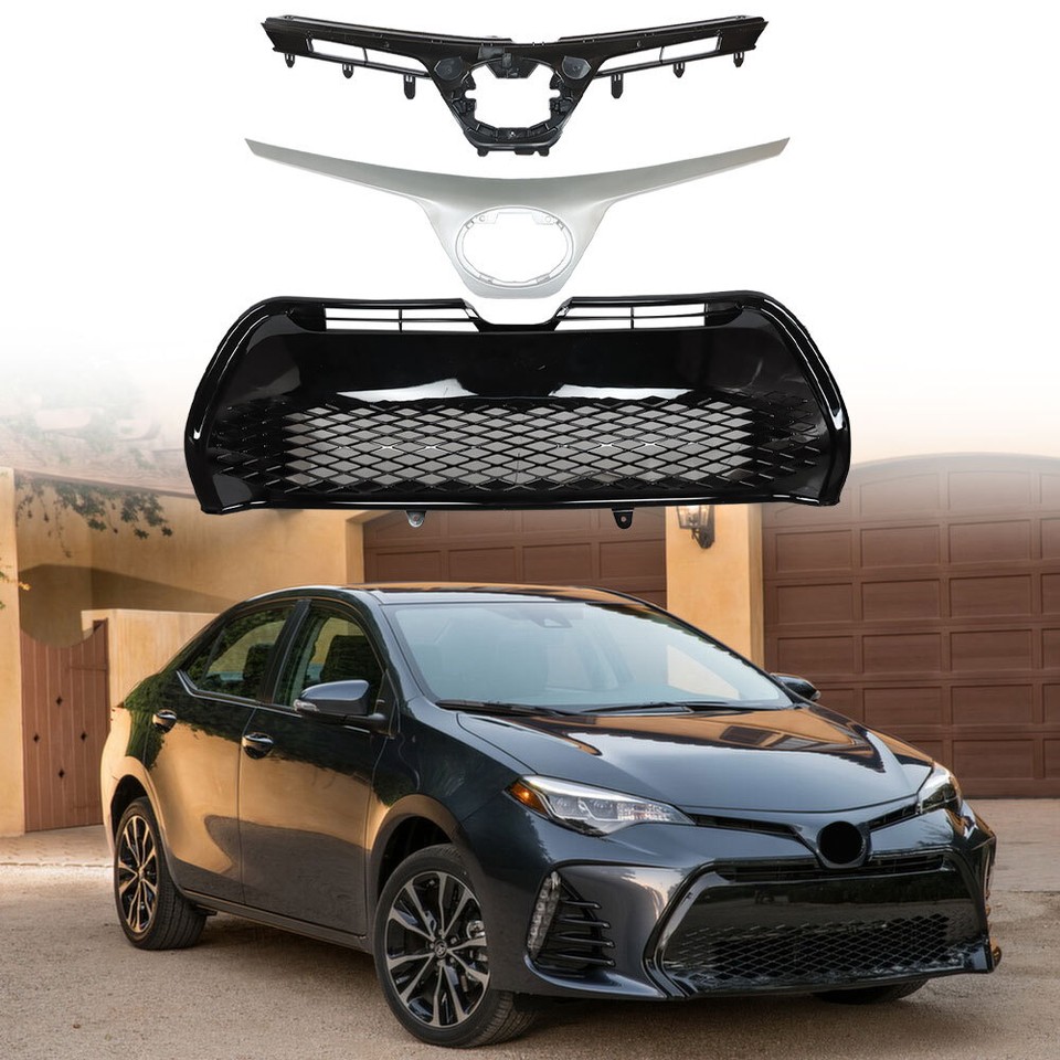 For Toyota Corolla SE XSE 2017 2018 2019 Front Bumper Upper & Lower ...