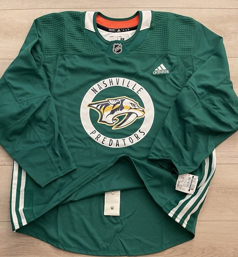 NEW Adidas MiC Nashville Predators Team Issue Authentic Practice Jersey ...