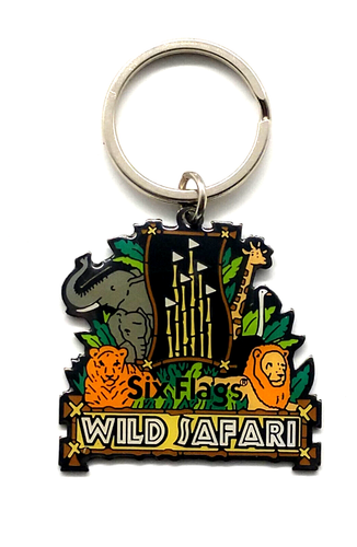 Vintage Six Flags WIld Safari New Jersey Keyring Keychain | eBay