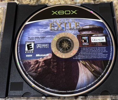 Myst III: Exile 3 (Microsoft Xbox, 2002) NEW CASE, NO ARTWORK ...
