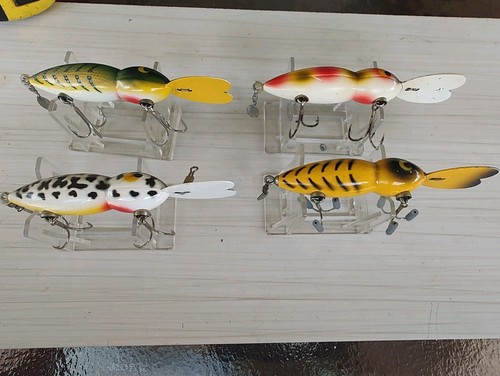 #401 LOT OF 4 Vintage Whopper Stopper Hellbender Lures 4 1/4" Different ...