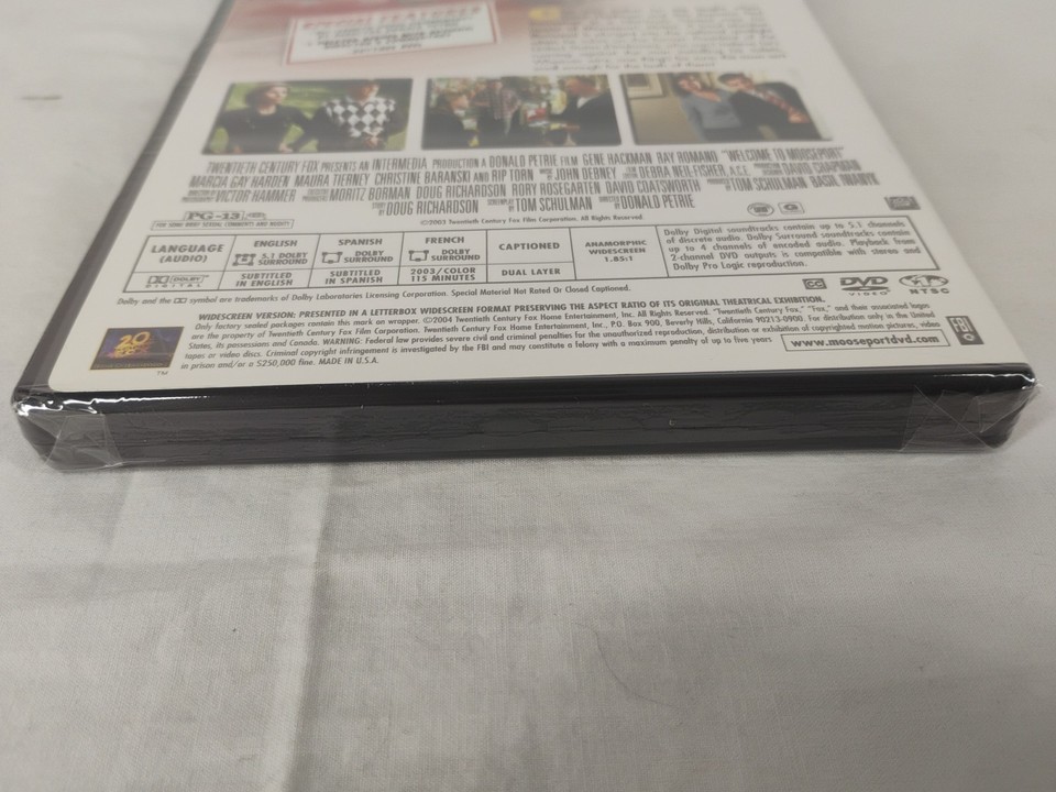 Welcome to Mooseport (DVD, 2004, Widescreen) New Sealed Ray Ramano Gene ...