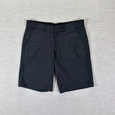 Hang Ten Shorts Men's Size 34 Black Flat Front Golf Chino Stretch ...