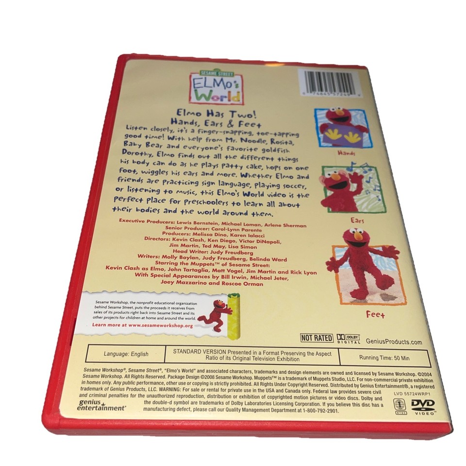 Elmo's World: Elmo Has Two! Hands, Ears & Feet (DVD) 74645572499| eBay
