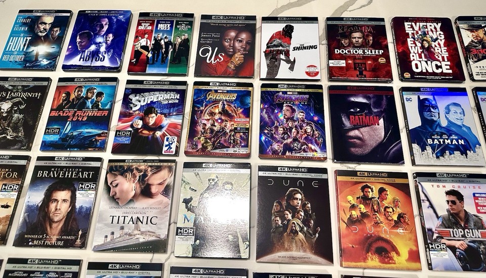 MASSIVE 4K Ultra HD Blu-ray Movie Lot 40+ Titles- All Slip Covers ...