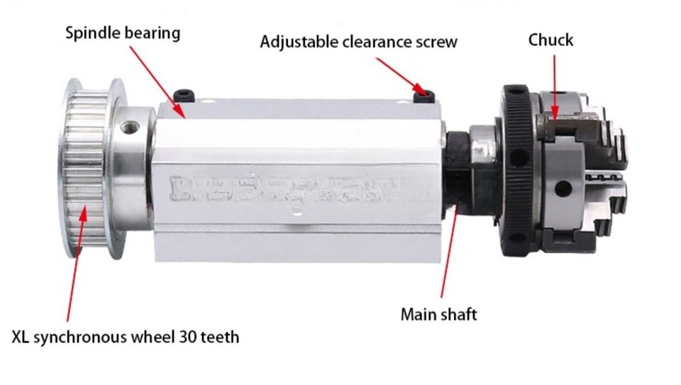 Mini Lathe, Woodworking Beading Machine Spindle Assembly, DIY Beading ...